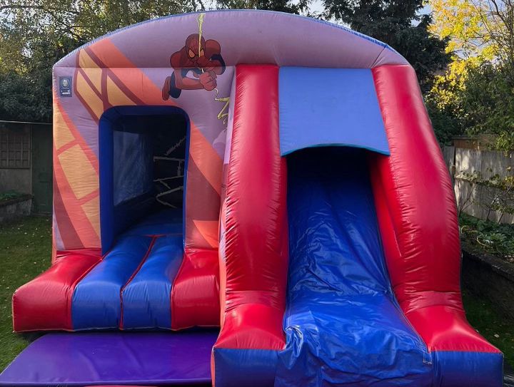 Spider Man Front Slide - Bouncy Castle Hire in Milton Keynes | The ...