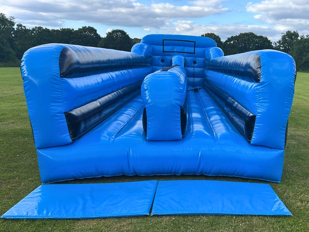 Inflatable Bungee Run Black & Blue - Inflatable, Bouncy Castle ...