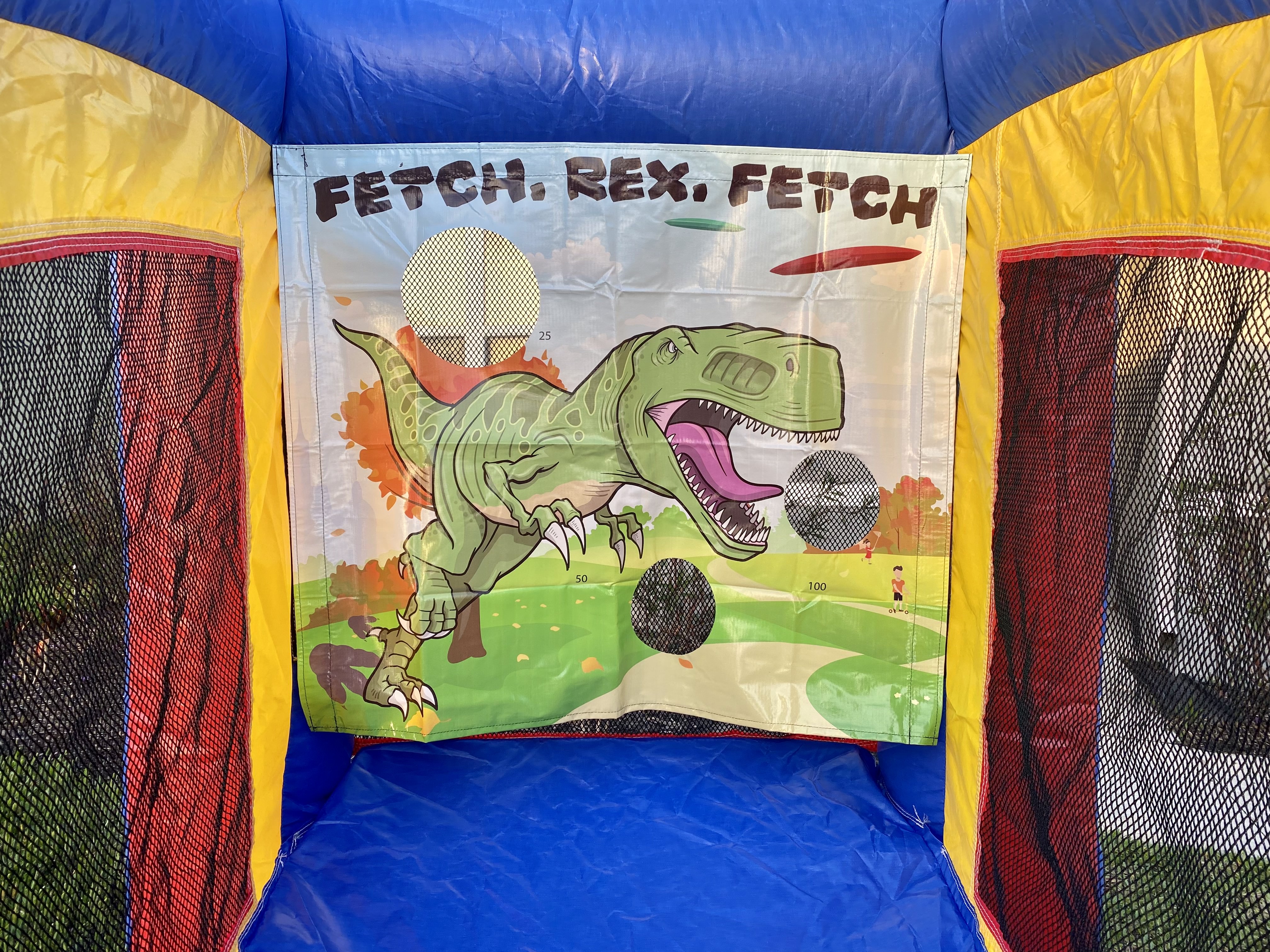 Ball Throwing Game W/ 3x Different Themes - Bounce House & Water Slide ...