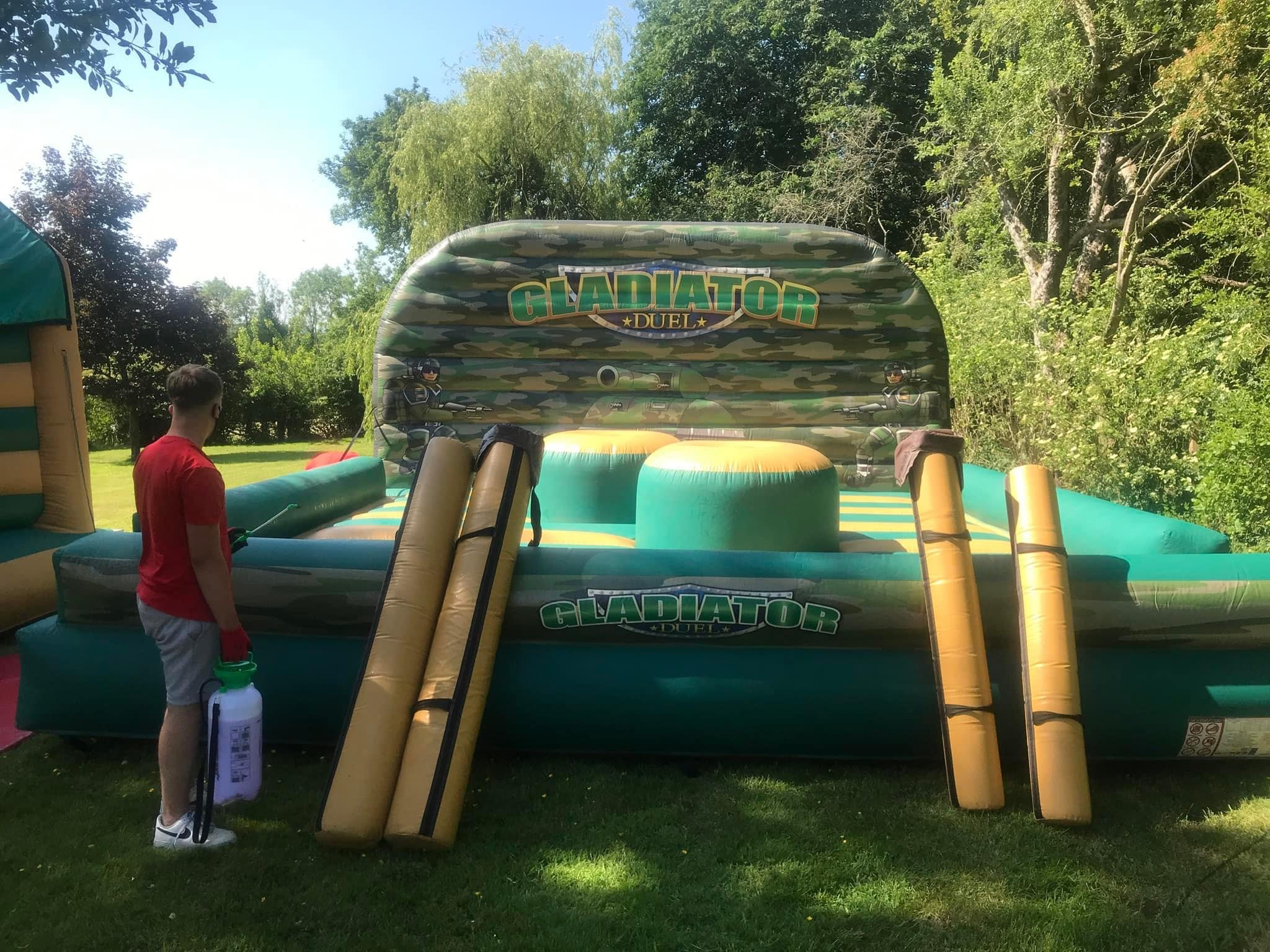 Army gladiator duel/Sticks - Bouncy Castles in West Midlands, Cannock ...