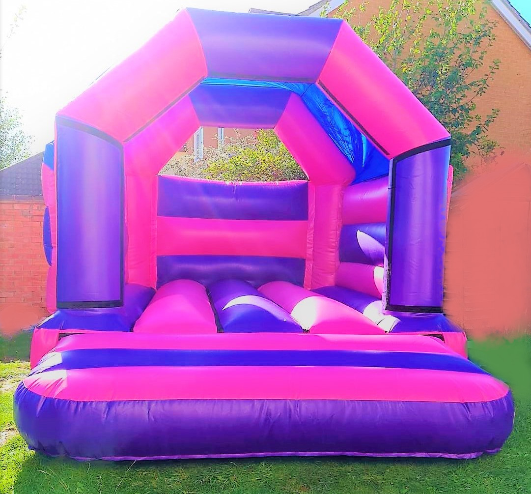 15ft x 11ft Pink And Purple Bouncy Castle - Bouncy Castle Hire, soft ...