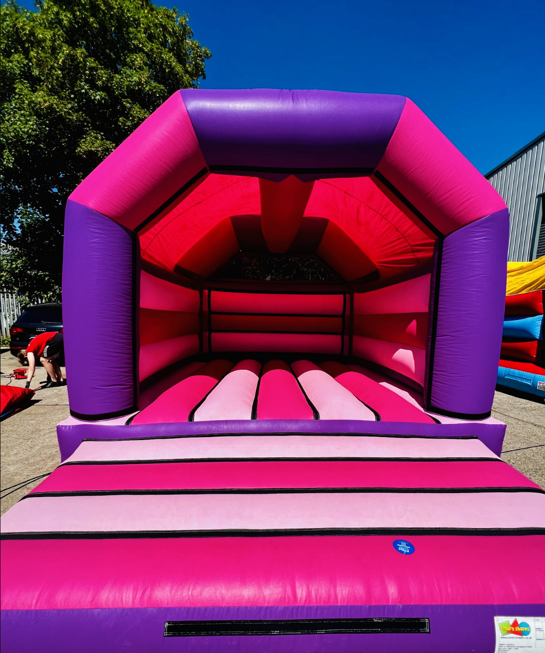 Plain Pink and Purple - Bouncy Castle Hire in Doncaster, Rotherham ...