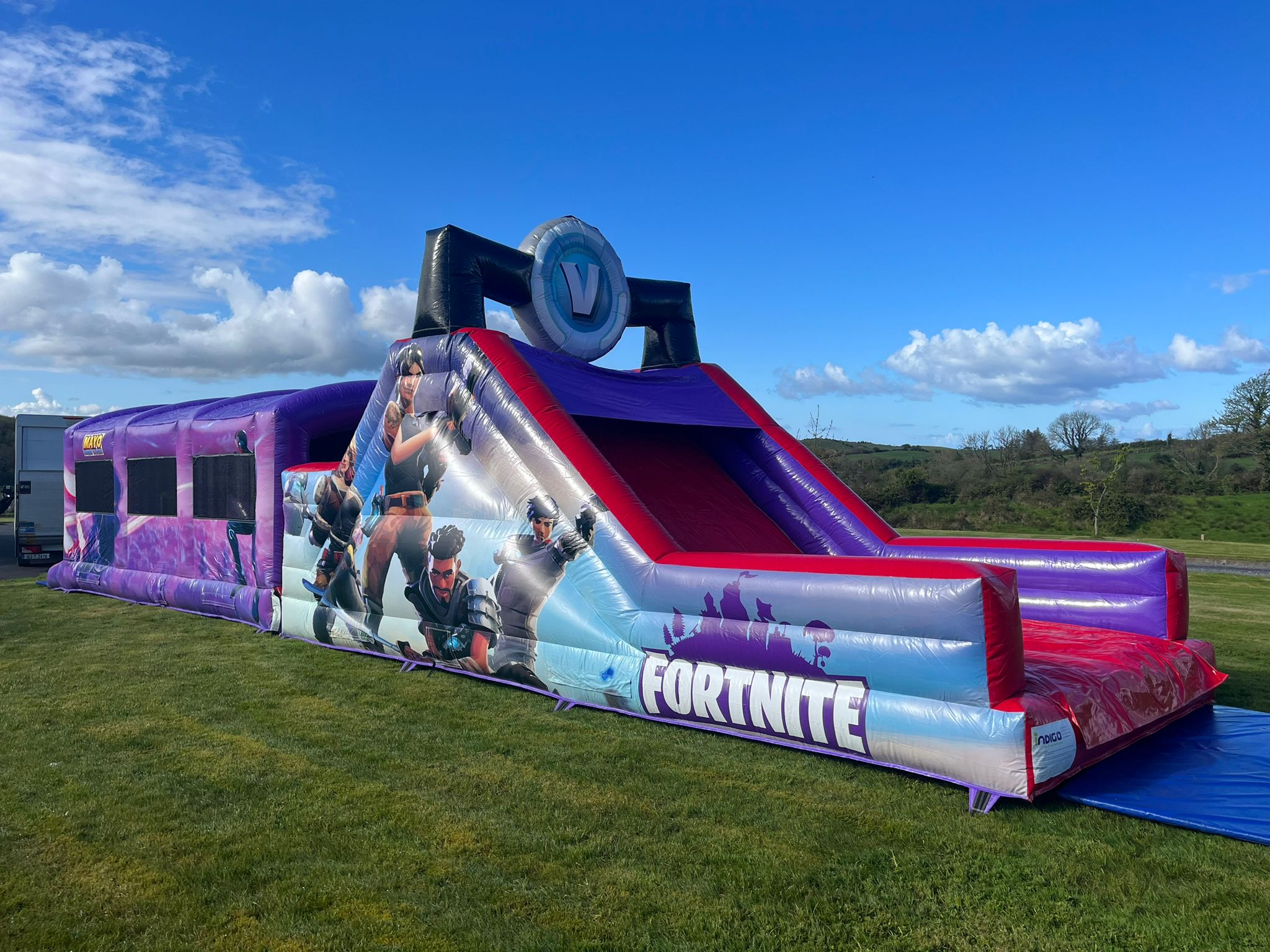 52ft Giant Fortnite Obstacle Course - Bouncy Castle Hire in Mayo ...