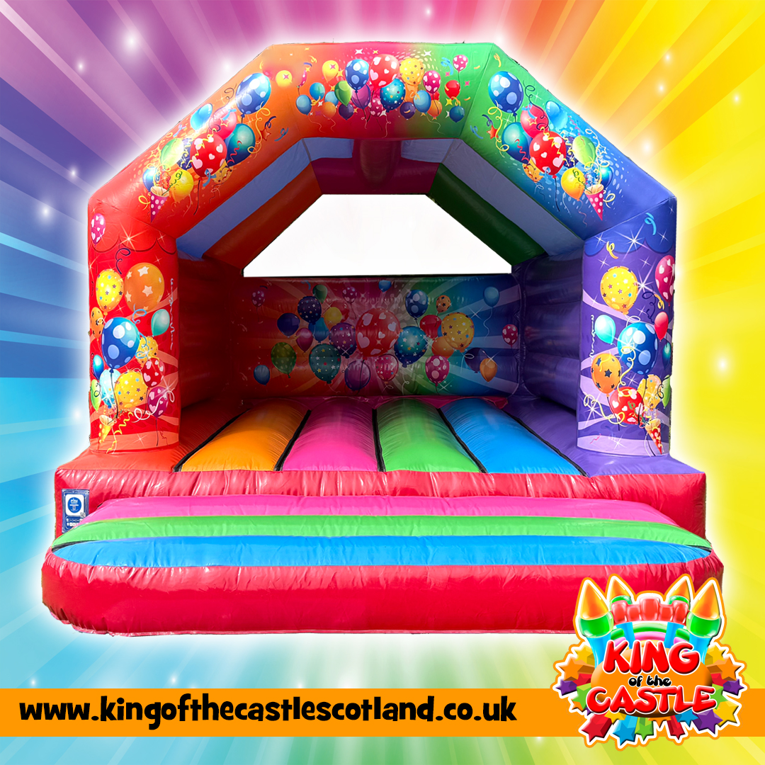 15x12ft Multicoloured Party Castle - Bouncy Castle Hire | Disco Dome ...