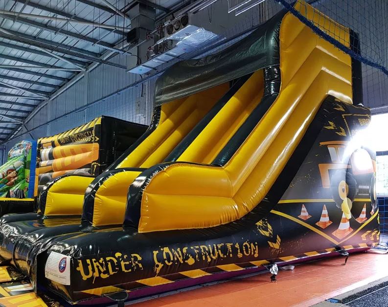 Digger themed Inflatable Slide 14ft High - Bouncy Castle Hire in Kent ...