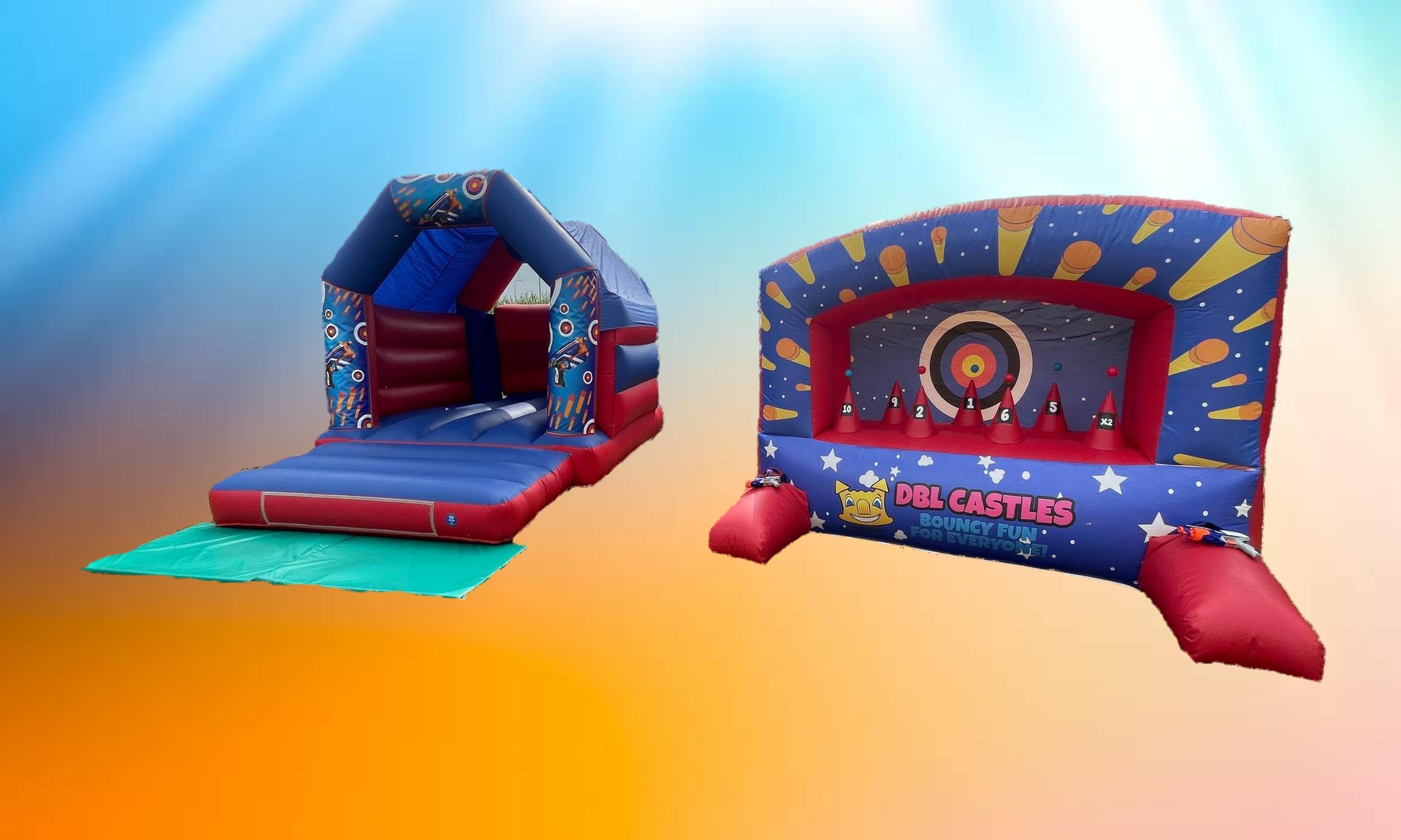 Nerf package. - Bouncy Castle Hire & Rodeo Bull Hire in Bury St Edmunds ...