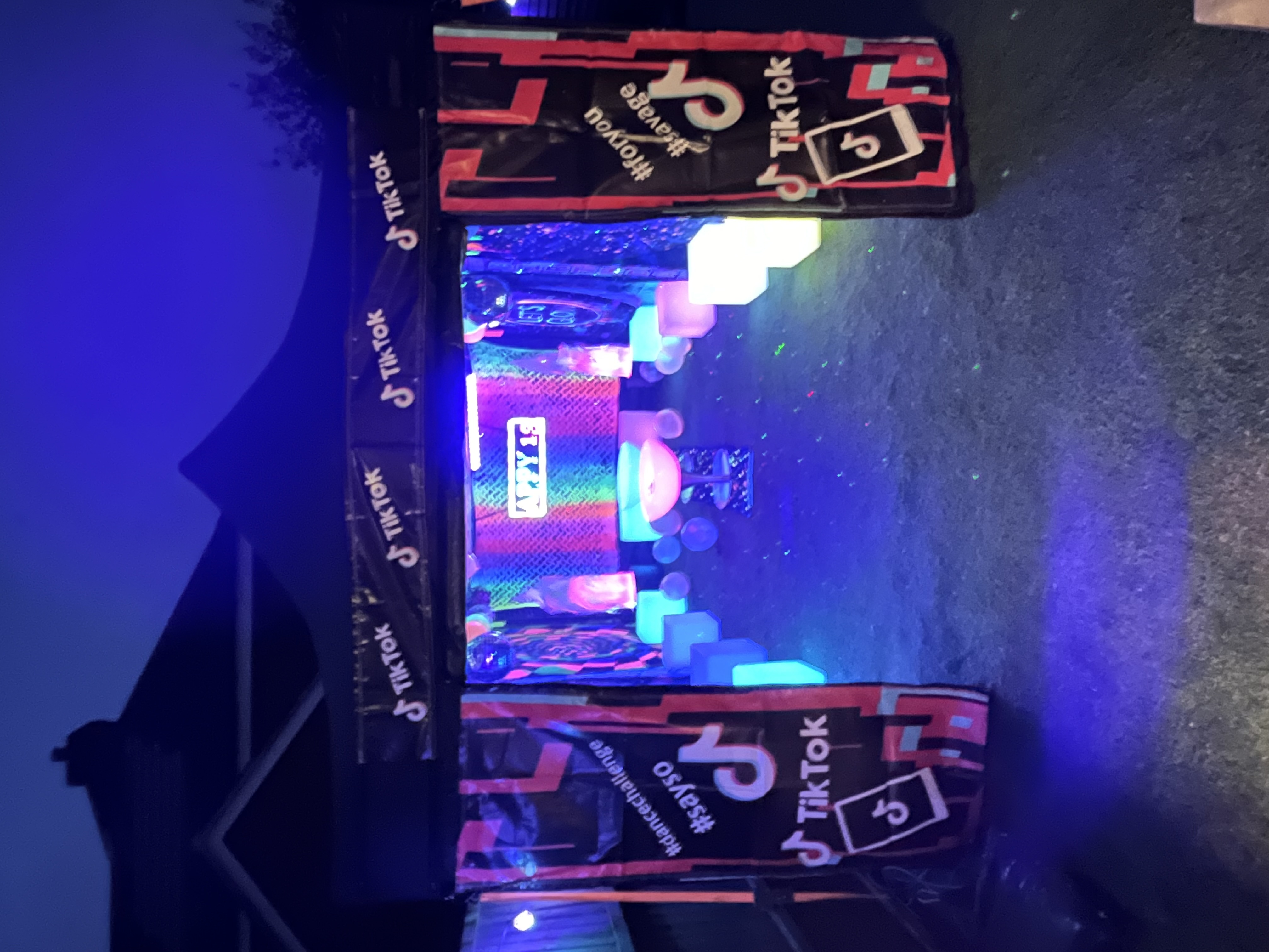 a3 6x3m Uv glow neon party rave tent gazebo nightclub like inflatable ...