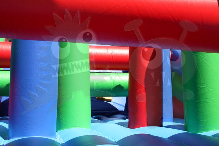 60' Monstrous Water Obstacle Course for Rent Sacramento-A&E Air Jumper