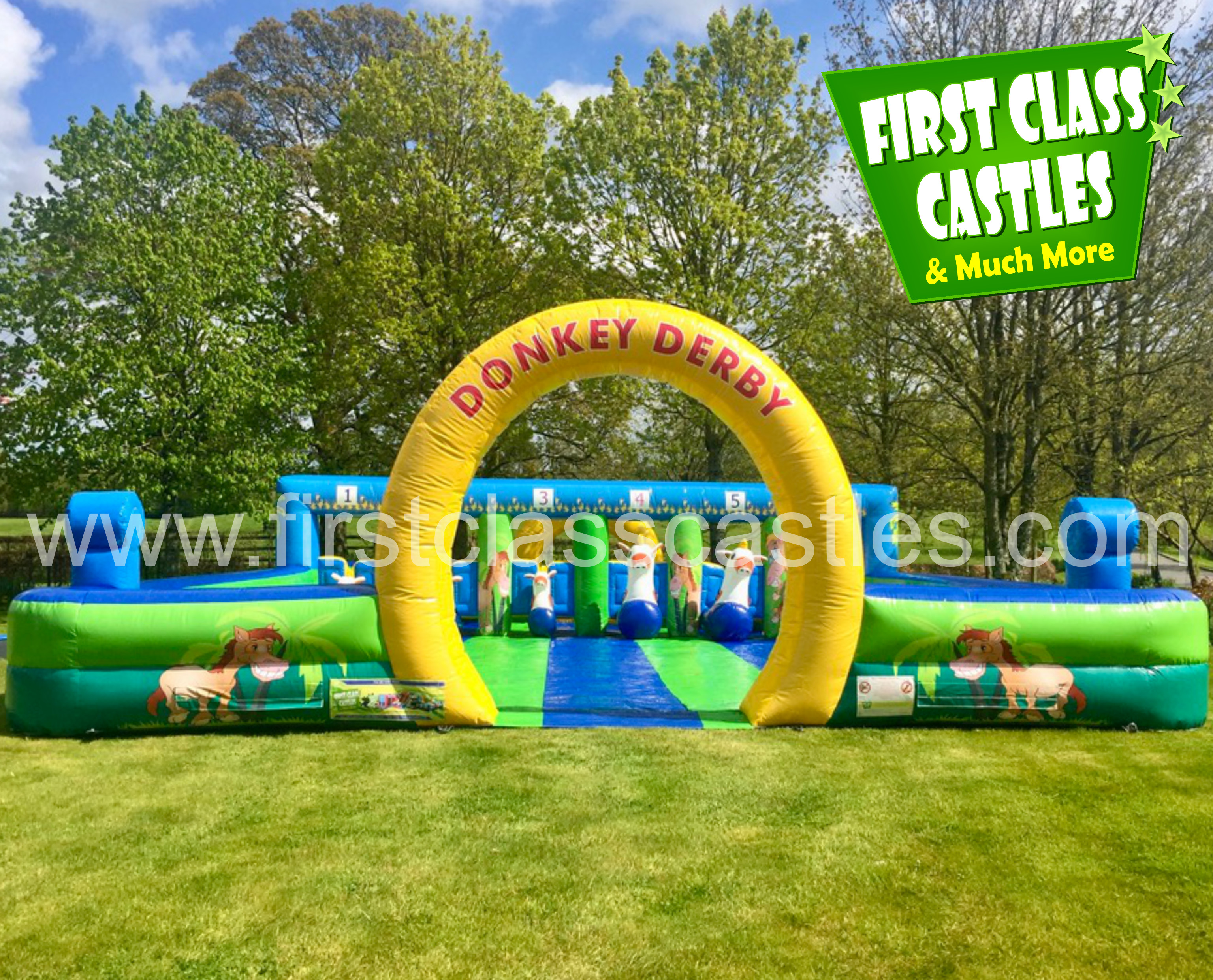 First Class Castles - Donkey Derby / Inflatable Horse Racing Game