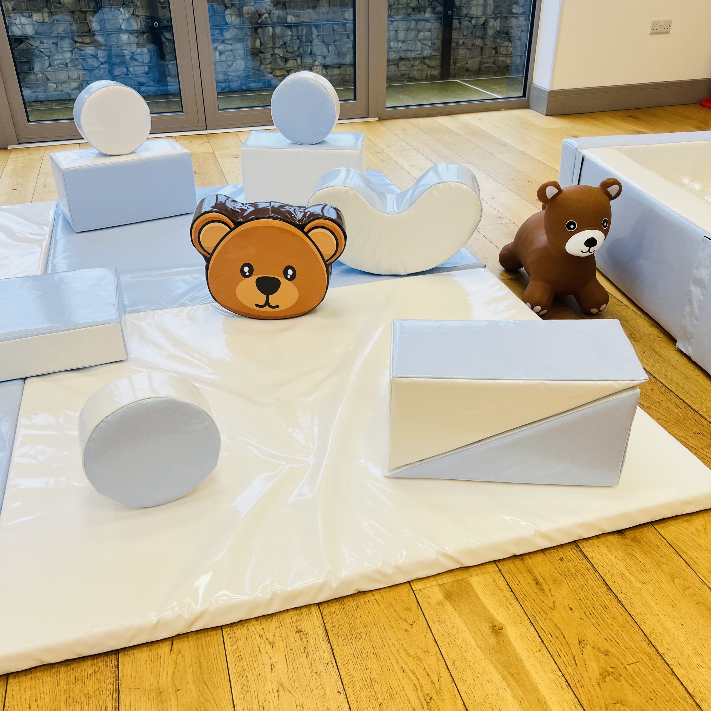 Blue Teddy Bears Soft Play and Ball Pit Package - Bouncy Castle Hire in ...