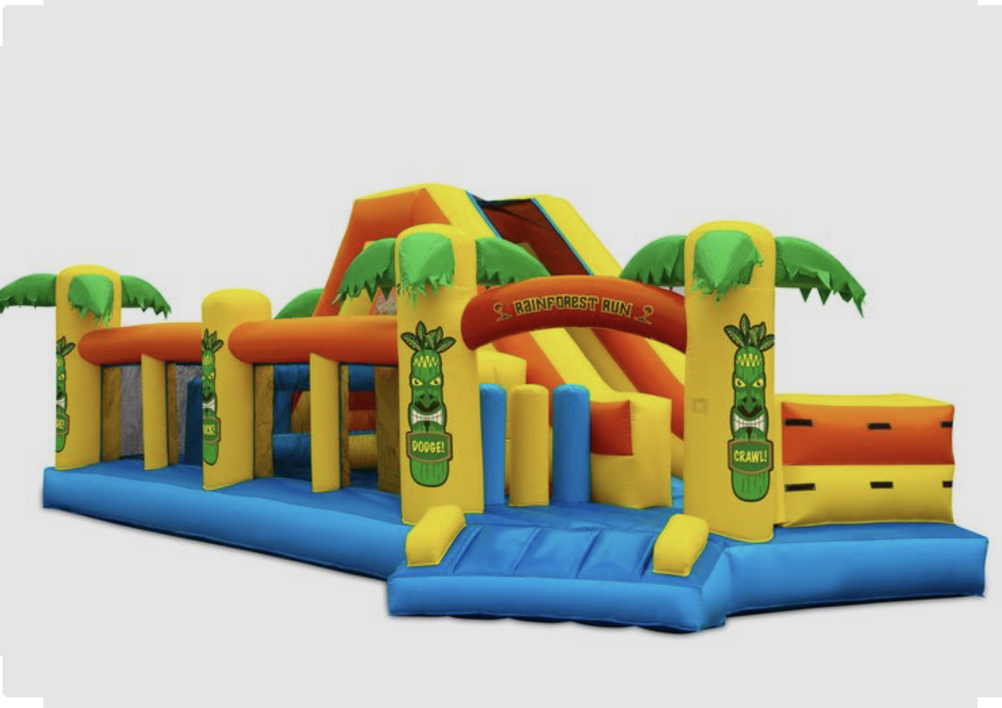 Rainforest Run Combo Obstacle Course - Inflatable Hire in Arkansas