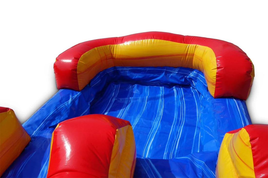 20-Foot Curved Inflatable Dual Water Slide Rental | Wet & Dry Fun