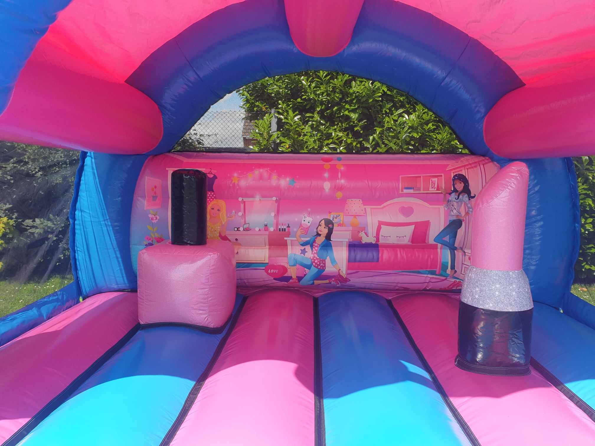 3D Barbie Glam Bouncy Castle - Bouncy Castle Hire in Milton Keynes ...