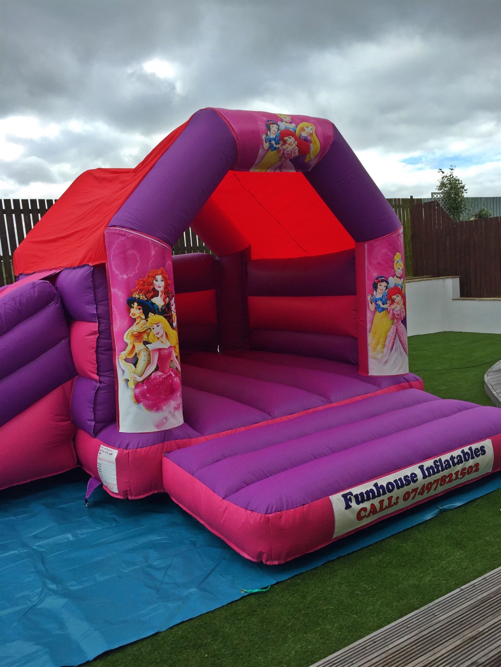 Disney Princess Combo Slide Bouncy Castle - Bouncy Castle Hire in ...