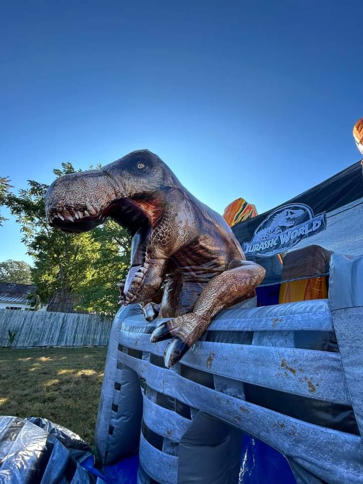 Jurrasic World Obstacle Course | The Bounce Off Inflatables | Lima, OH