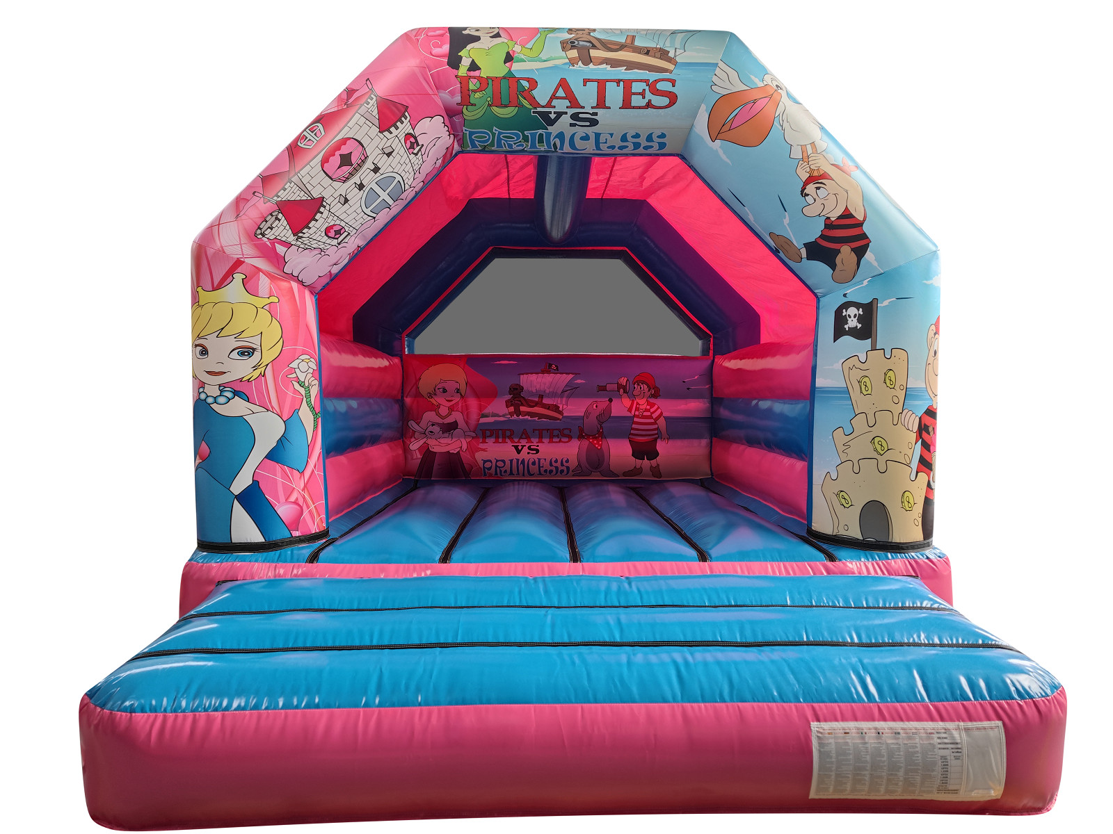 BBOL-167 - 12x15x9.9ft - A frame bouncer - (Pink & Light Blue Pirate ...