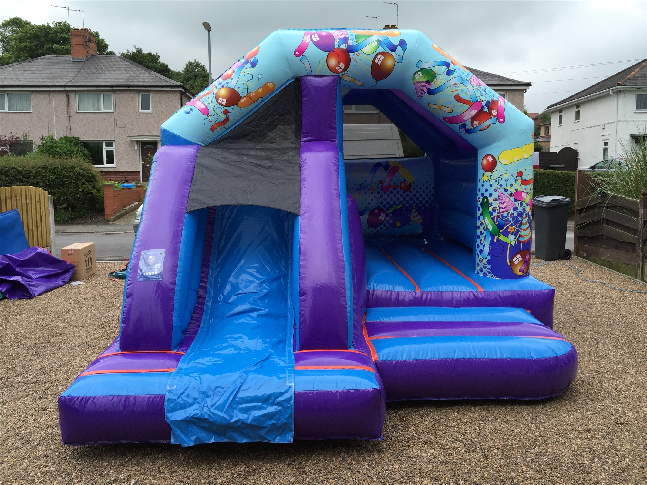 Party Front Slide Bouncy Castle Hire | Sheffield, Rotherham & Doncaste