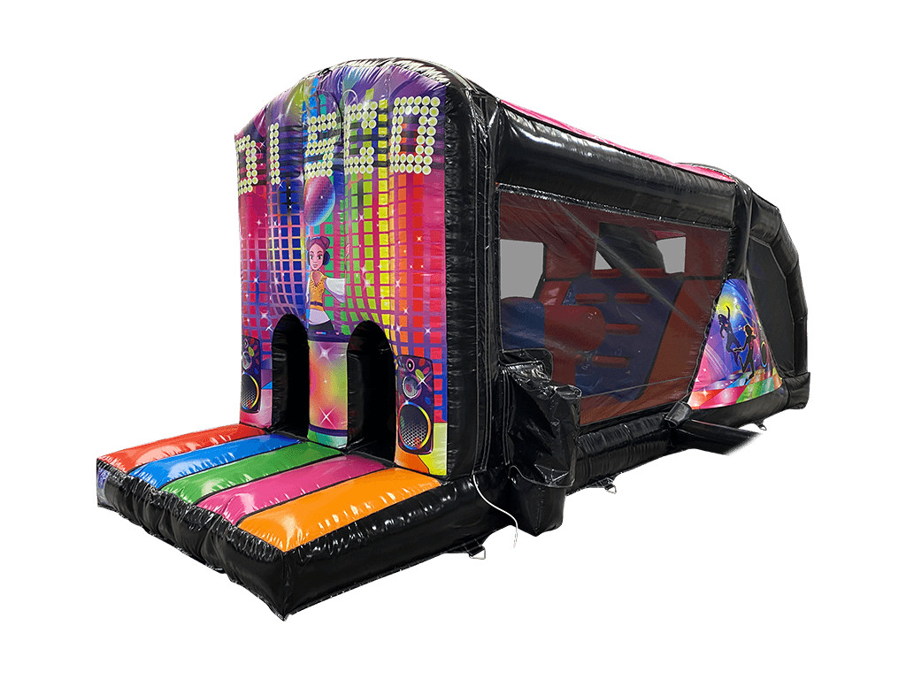 Disco Fun Run Assault Course - Hire in Newbury, Reading | bouncy kingdom