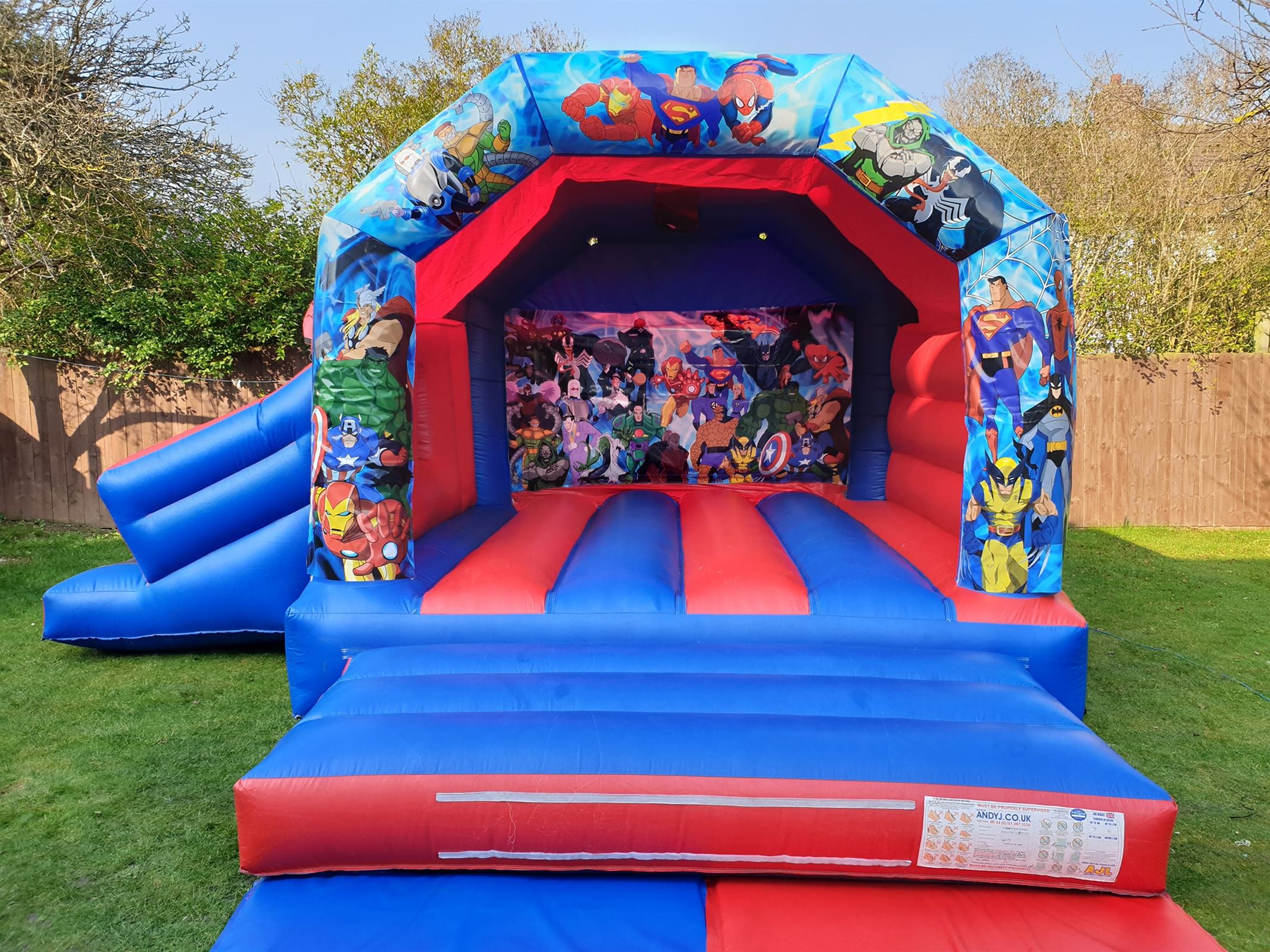 Bouncy Castle Slide Combo - Bouncy Castle and Hot Tub Hire in Stockton ...