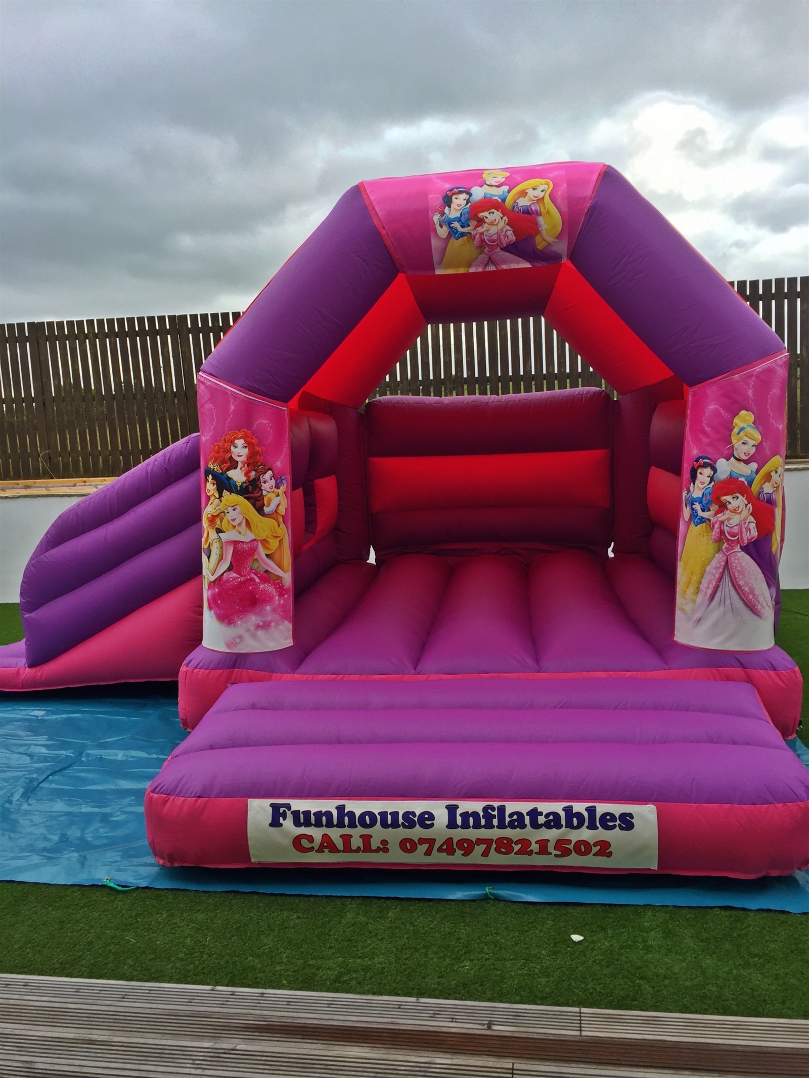 Disney Princess Combo Slide Bouncy Castle - Bouncy Castle Hire in ...