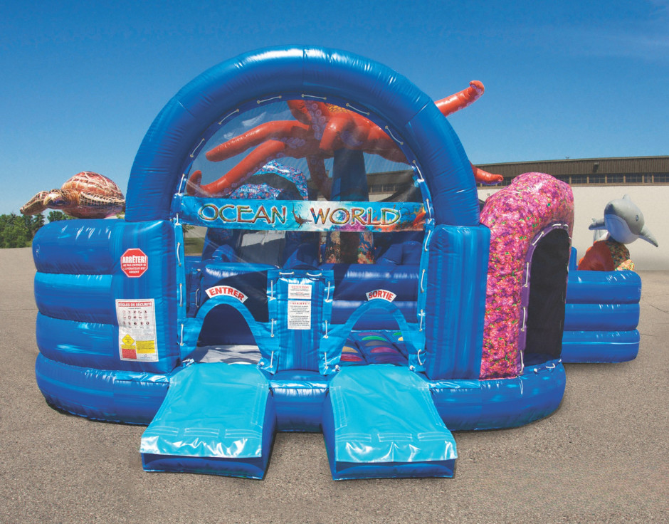 Ocean World Kid Combo - Rentals in Wisconsion | Blue Sky Inflatables, LLC