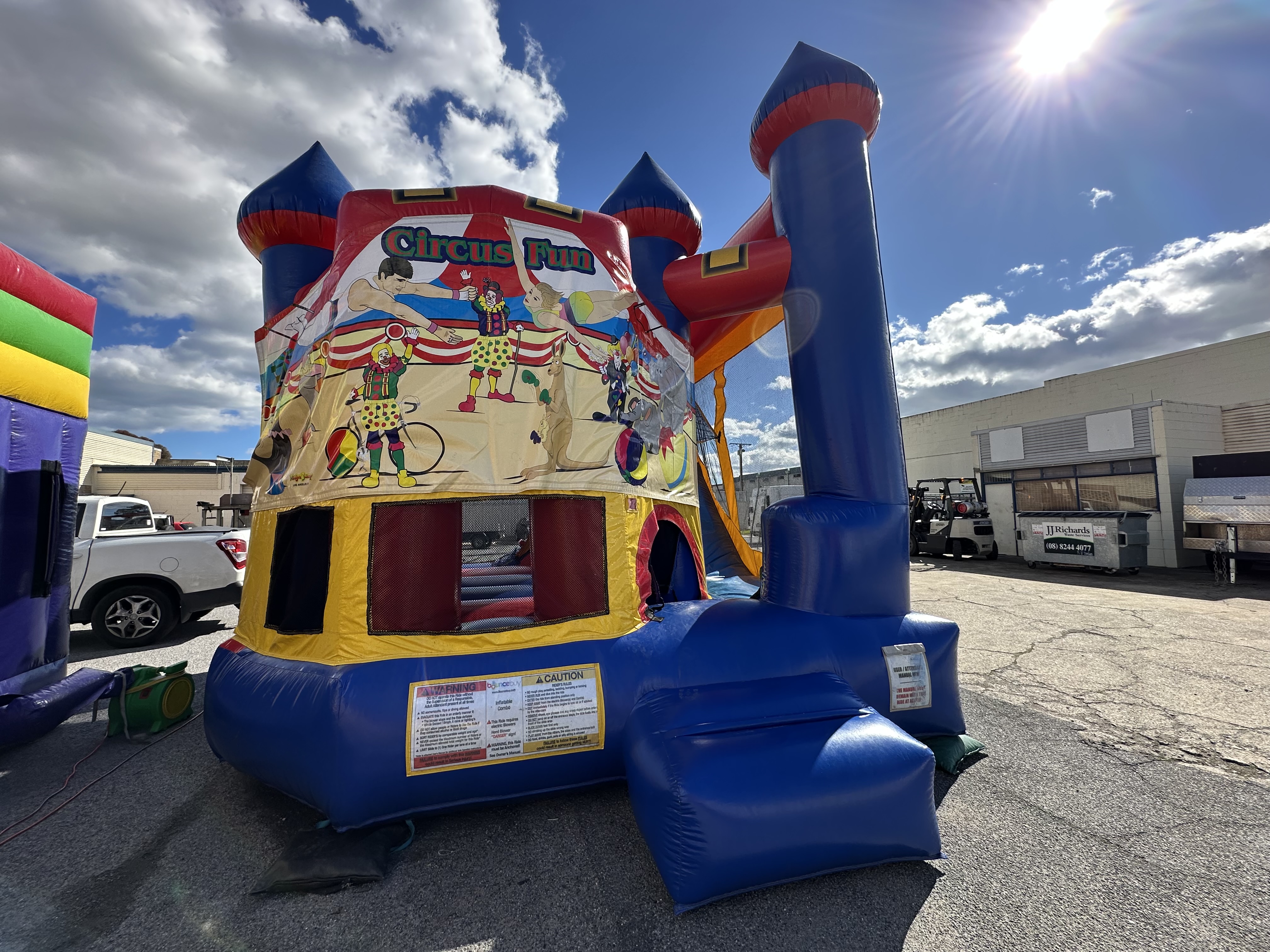 Circus Jumping Castle Hire | Circus-Themed 4-in-1 Combo