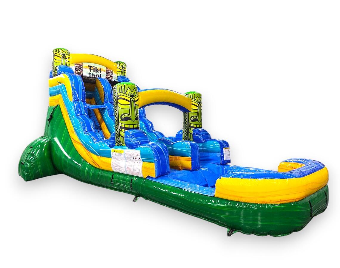 15 ft Tropical Tiki wet/dry slide - Bounce House & Inflatables Rental ...