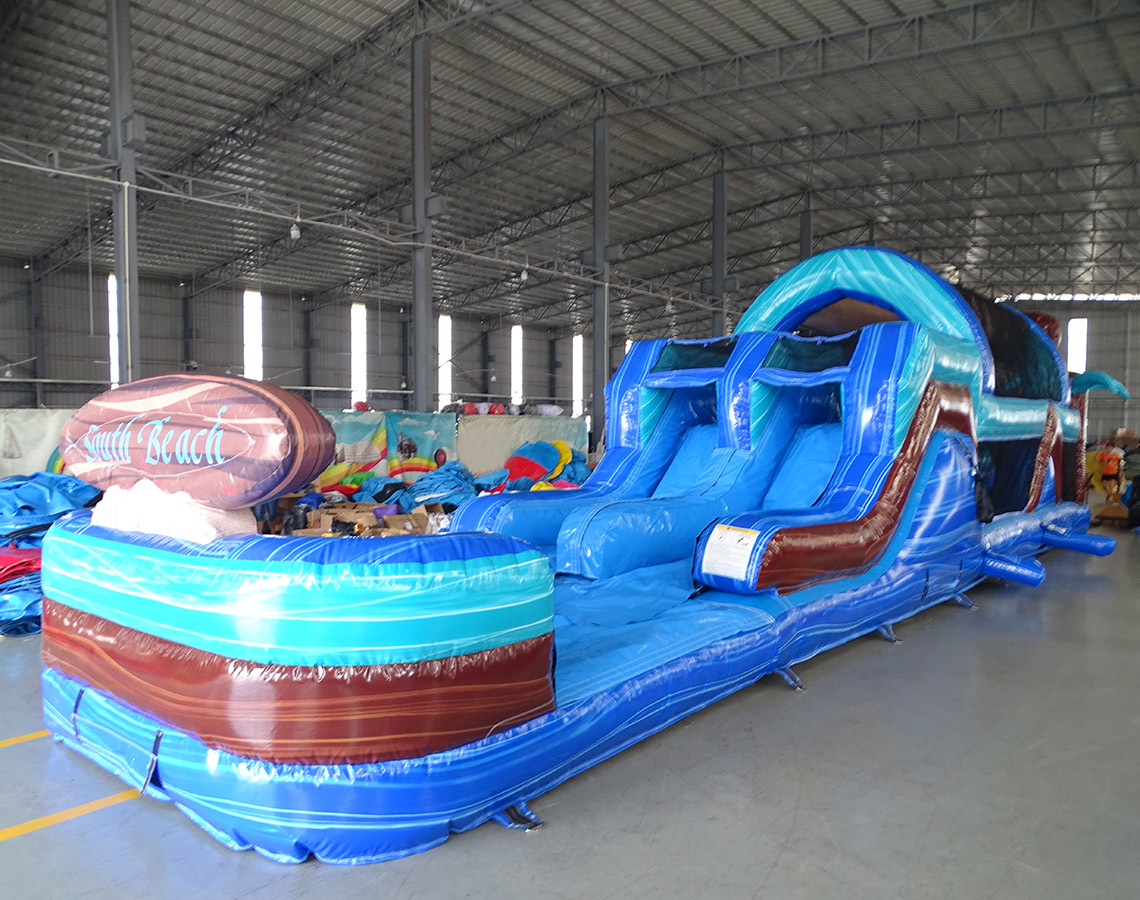 47ft South Beach Obstacle Course Rental | Lansing, MI – Bounce House K