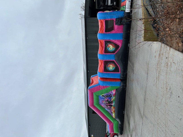 Multi Coloured Obstacle Course - Bouncy Castle and Marquee hire in ...