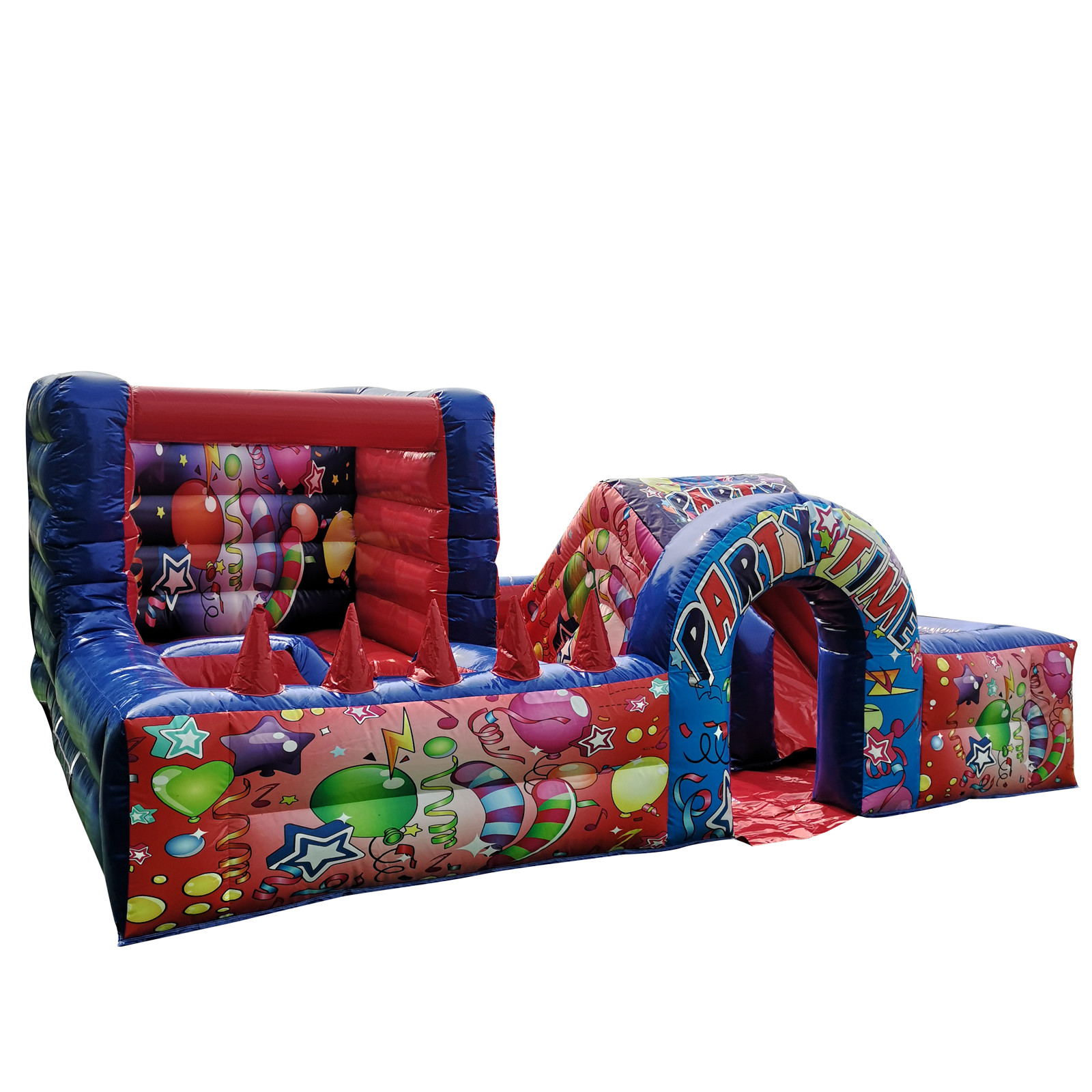 BBOL-116 - 15x15x6.5ft - Playpark - (Red & Blue Partytime) - Bouncy ...