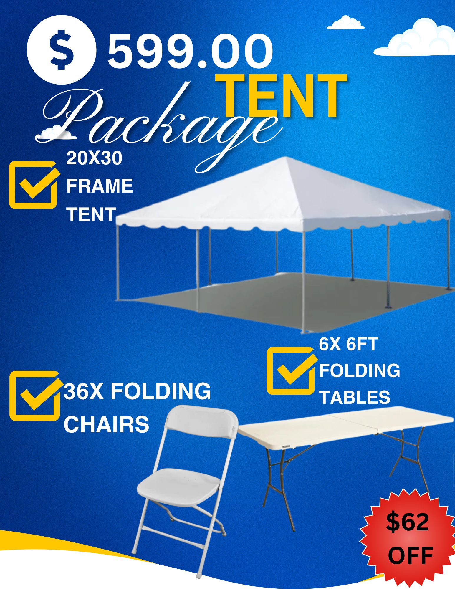 Tents,Tables&Chairs - Bounce House Rentals in New Jersey | Walkin On ...