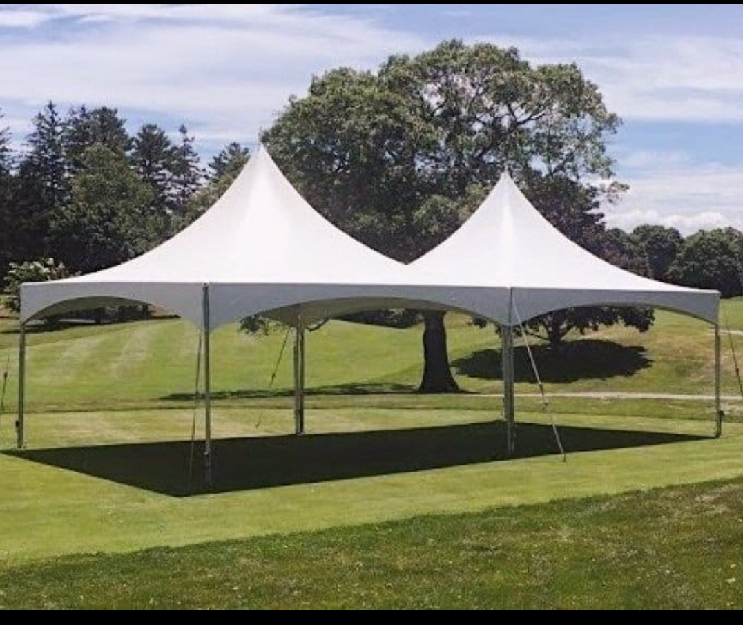 20x40 High Peak Frame Tent Rental | Hamilton County Event Rentals