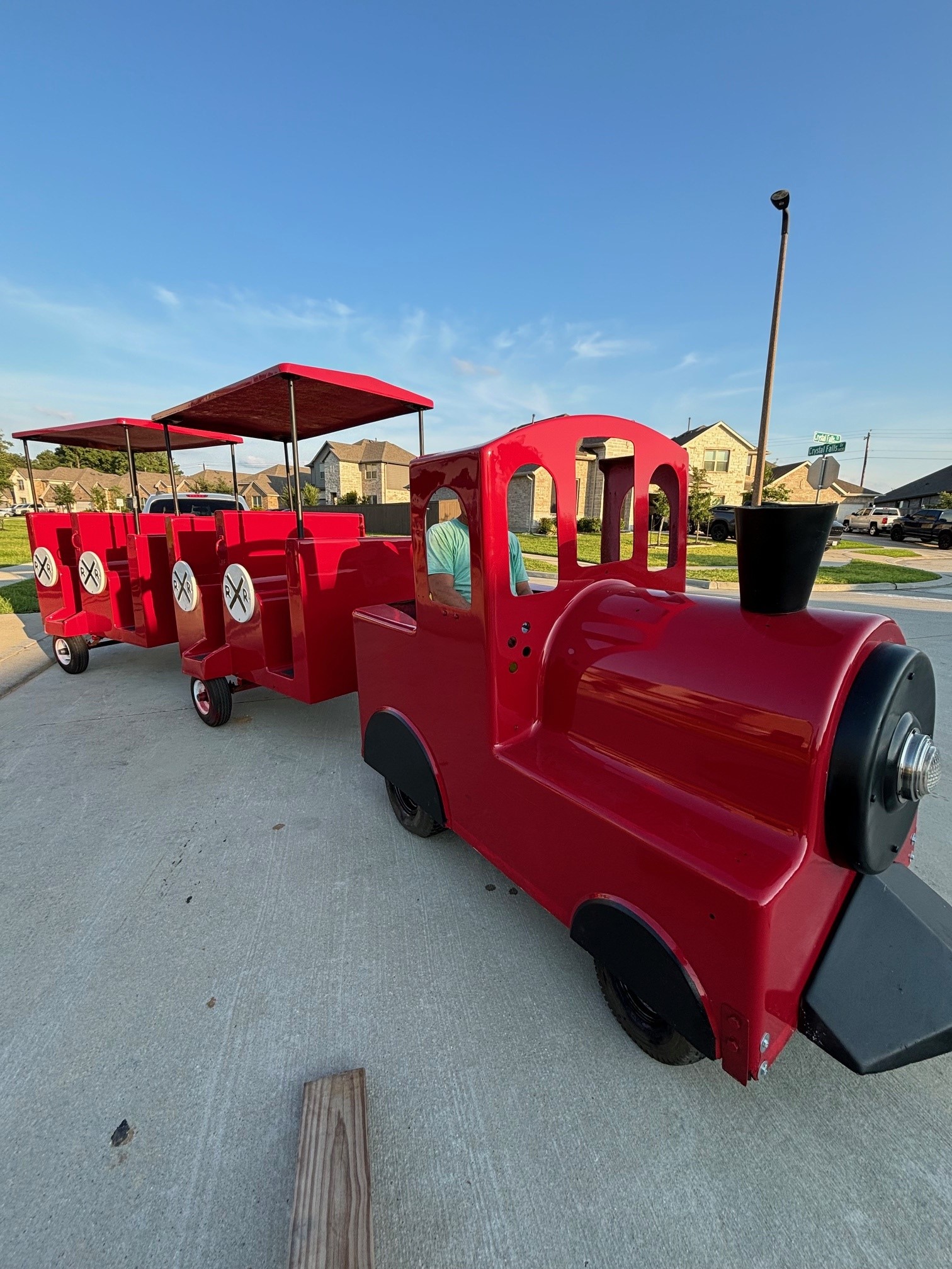 Red Hot Trackless Train - Hire in Texas | JC Magical Moonwalks