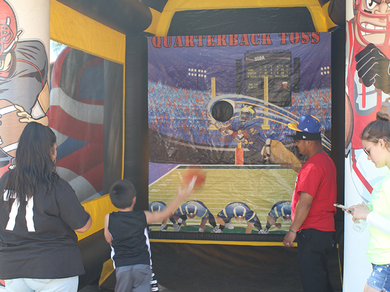 Inflatable Football Toss Challenge - Rent Interactive Sports and Game