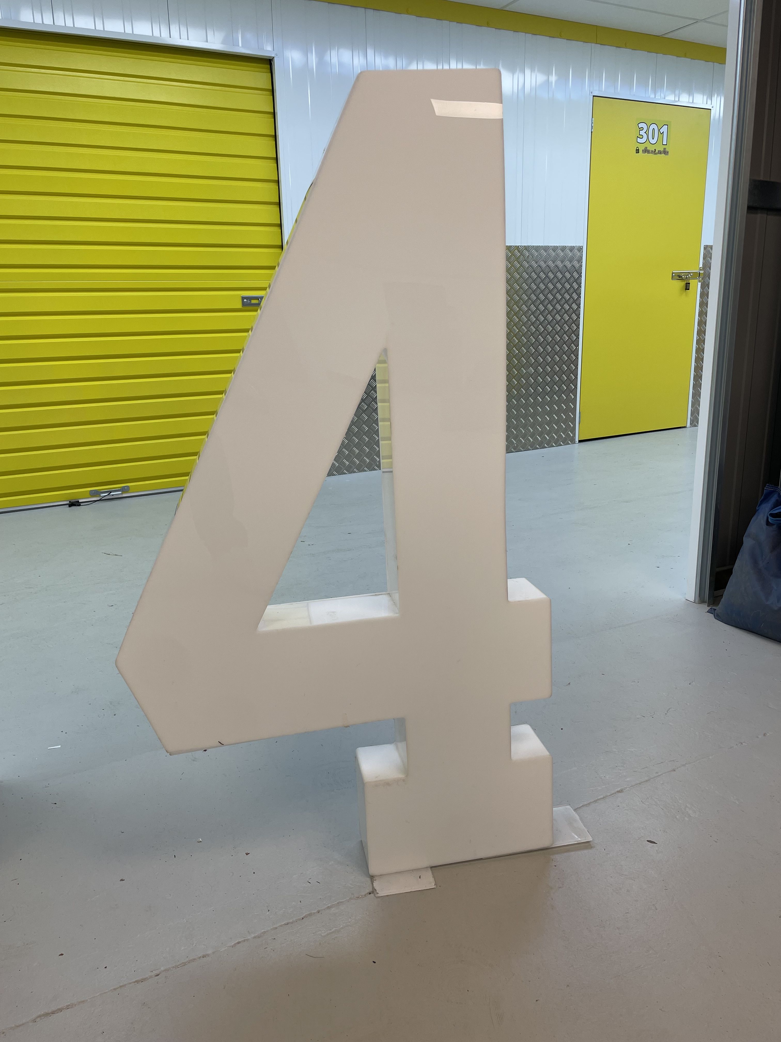 4ft LED Number 4 For Hire | Perfect for birthdays & special occasions