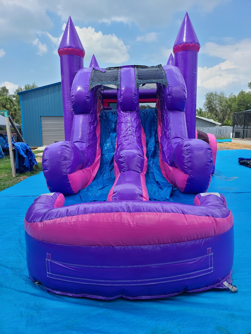 Purple Combo Double Lane Wet/Dry - Party and Inflatable Rentals in ...