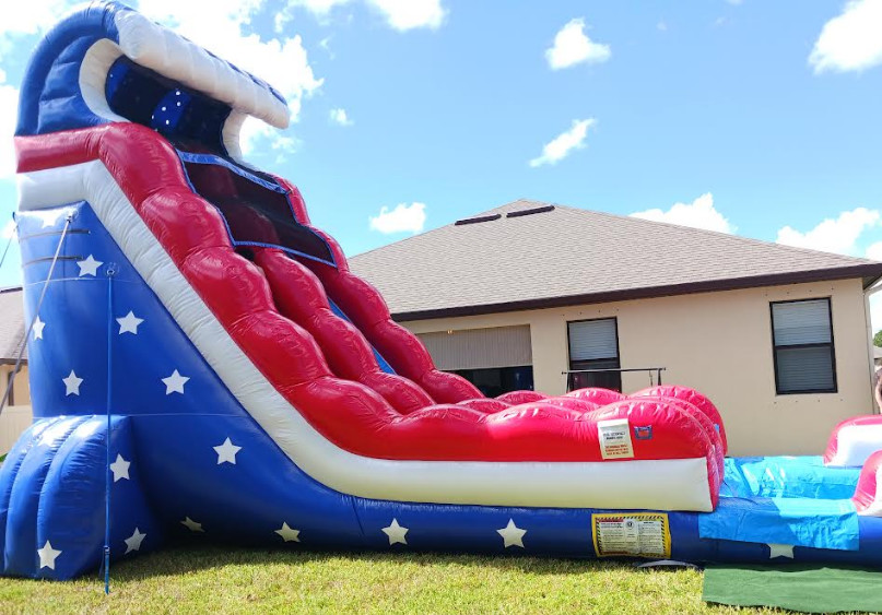 22ft Old Glory Wet/Dry Slide - Inflatable rentals in FL | Sebastian ...