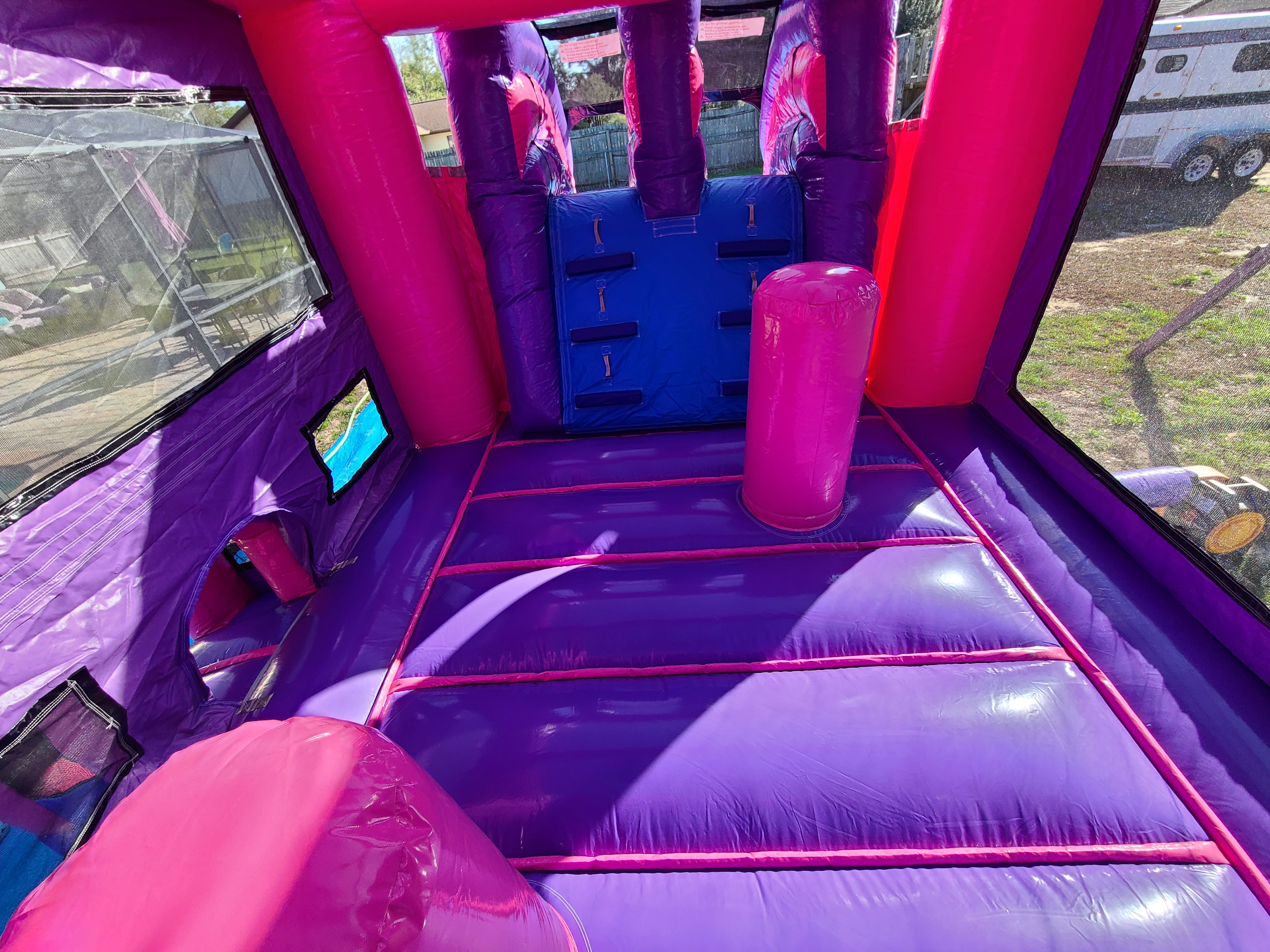 Pink Combo Double Lane Wet/Dry - Party and Inflatable Rentals in ...