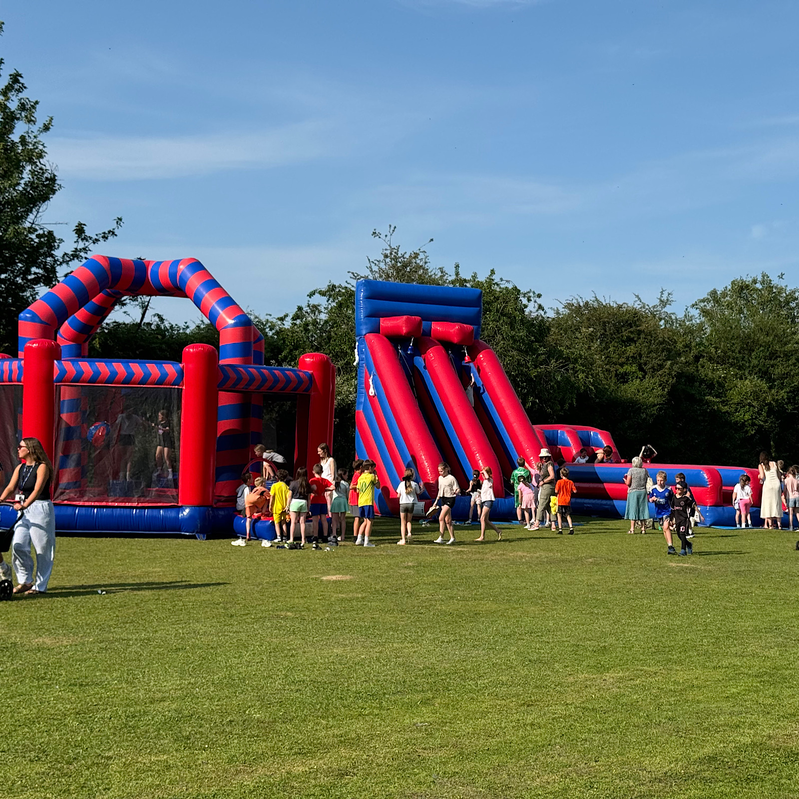 Bungee Run + Unclimbable Ladders + Wrecking Ball - Bouncy Castle Hire ...