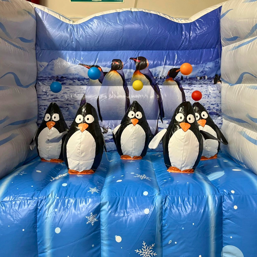 Christmas Penguin Nerf Shoot Out game - Inflatable, Bouncy Castle ...