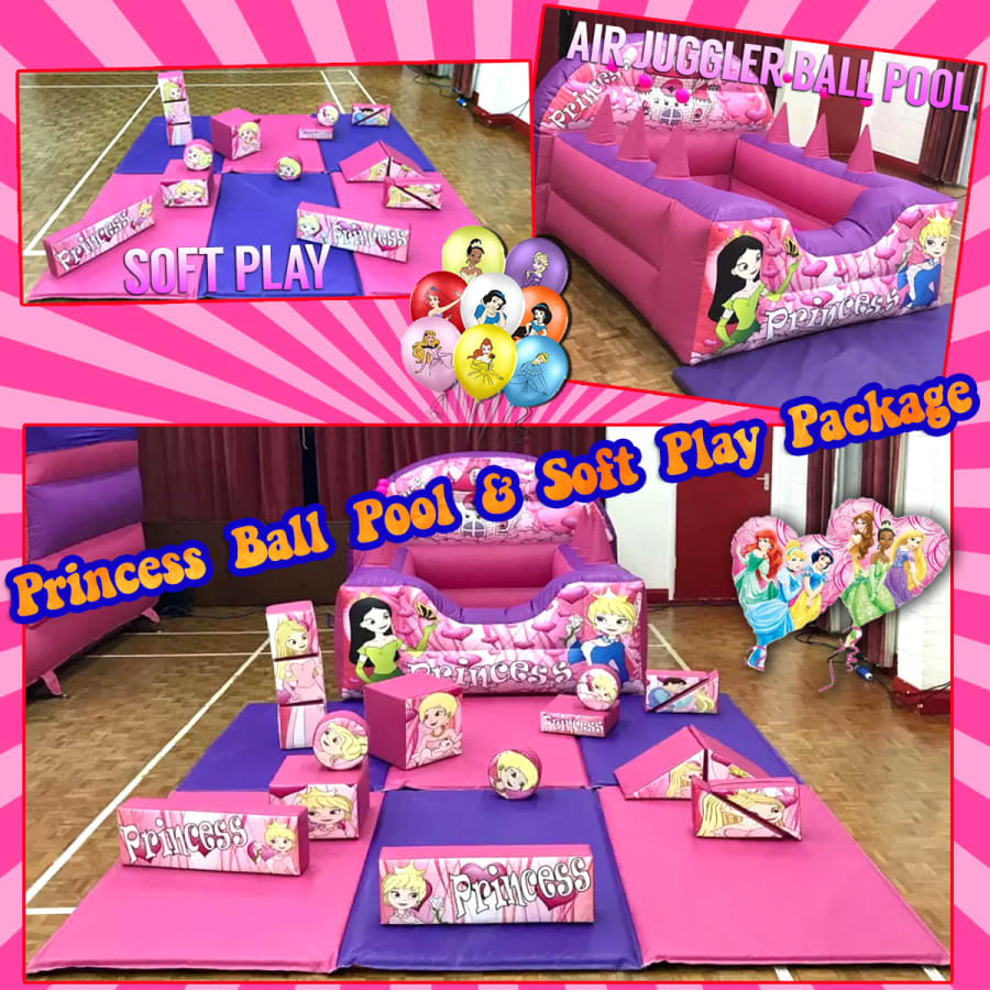 princess soft play with princess ball pit - Hire in north east of east ...