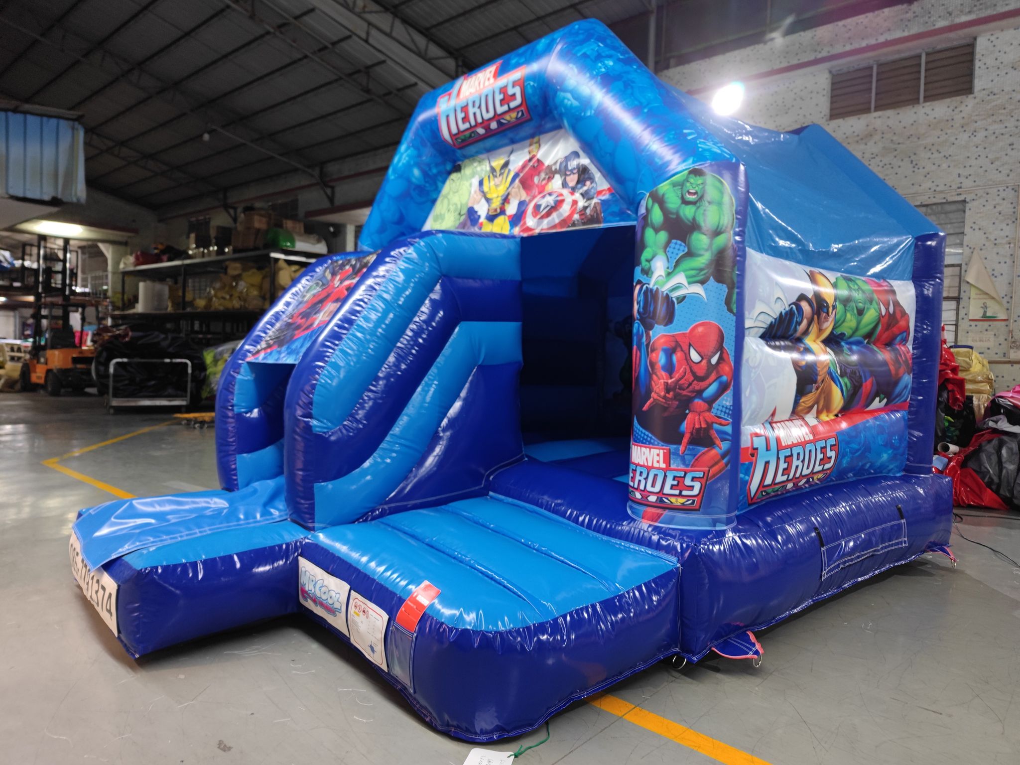 15ft x 12ft Superhero Castle - Ice-Cream van, Bouncy Castle Hire in ...