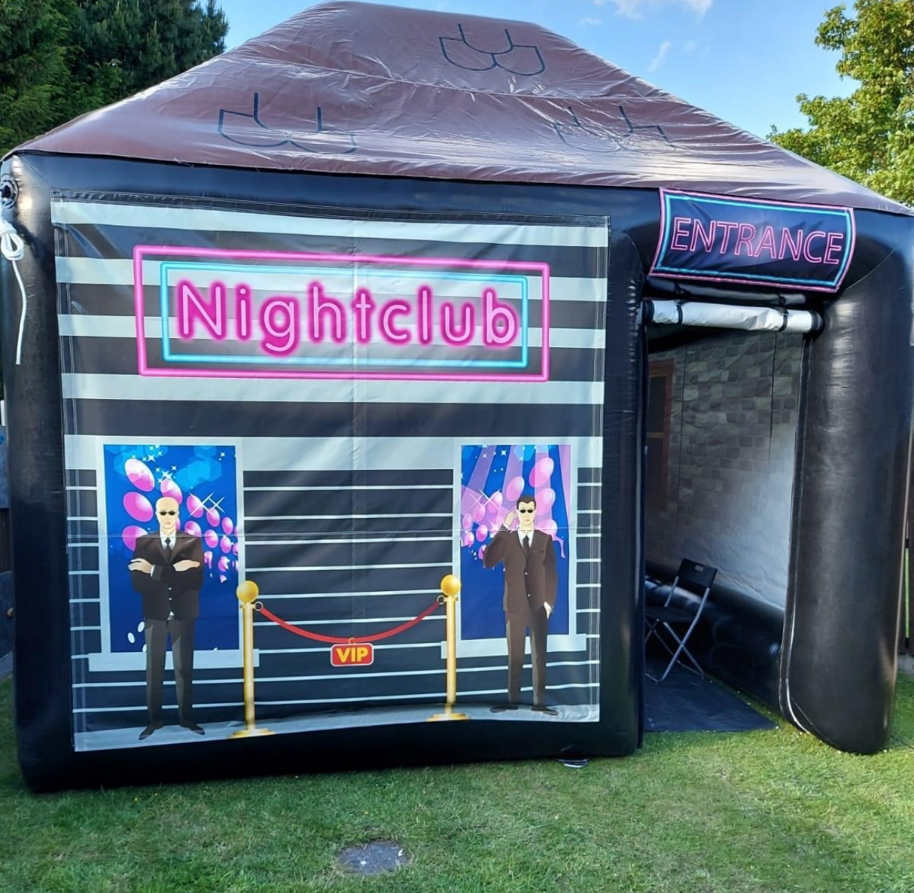 Inflatable nightclub hire in Ipswich with Cutting Bouncy castles