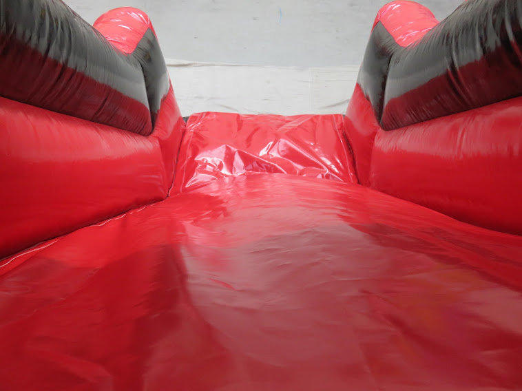 Assault Course Inflatable Burning Flames theme 60ft x 10ft - Bouncy ...