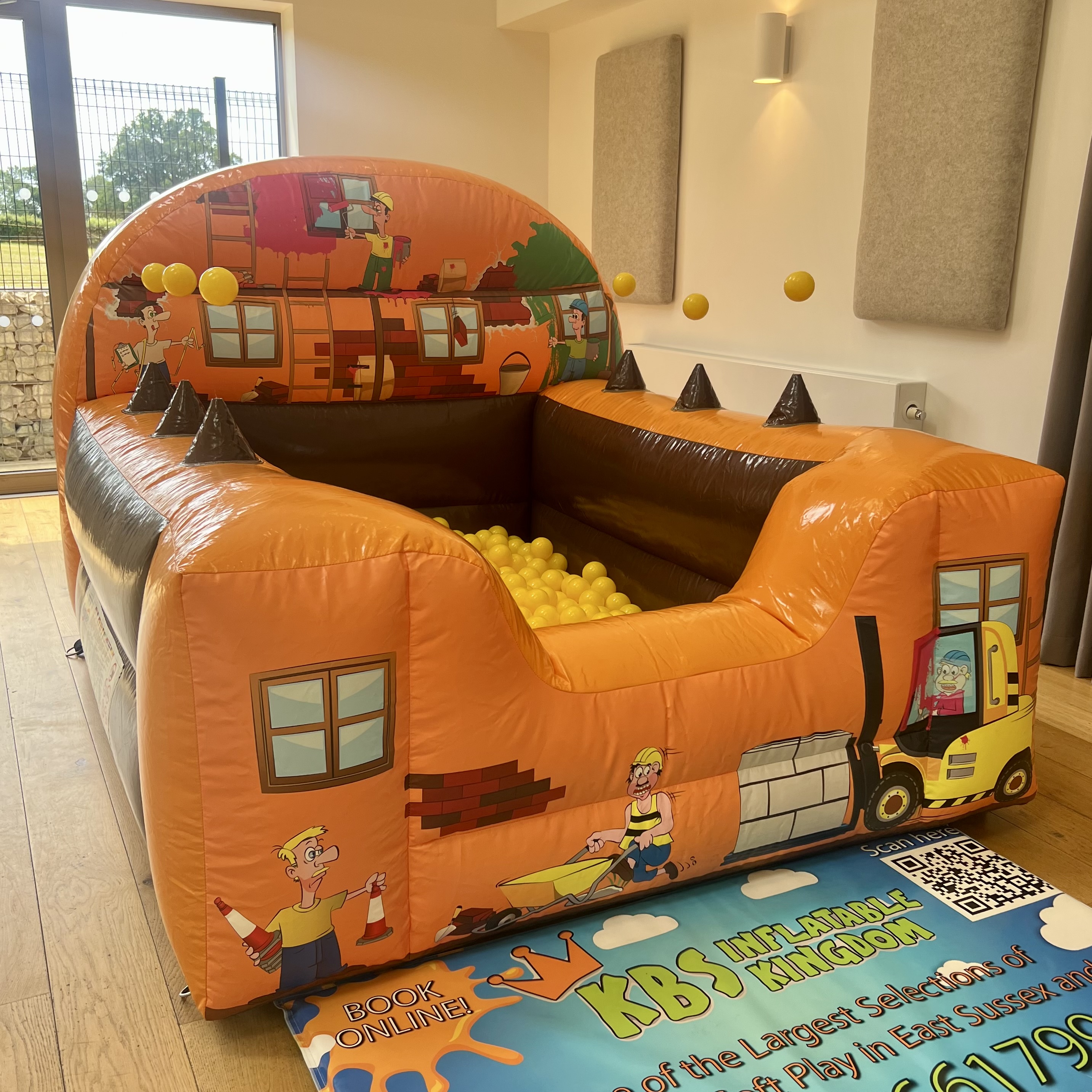 Construction Air Juggler Ball Pit - Bouncy Castle Hire in Crowborough ...