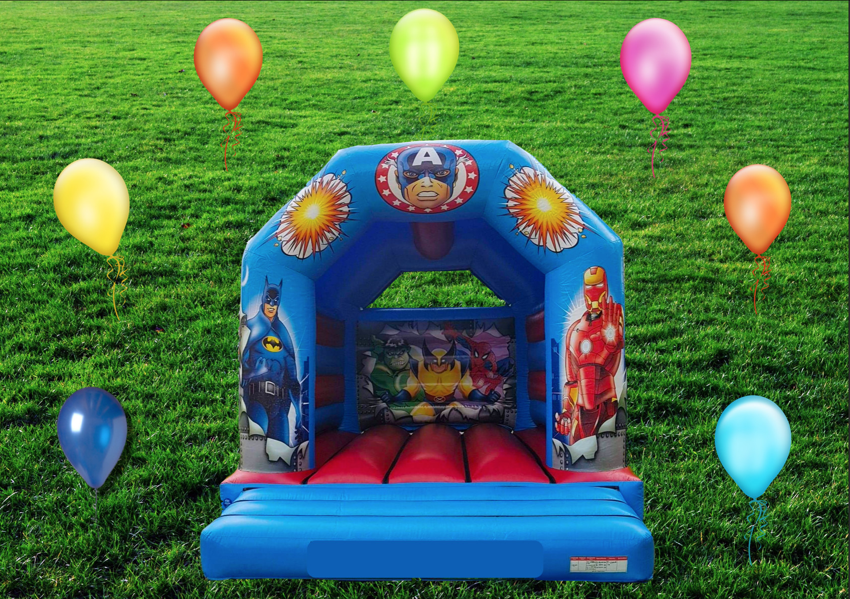 Batman & Ironman Themed Castle - Bouncy Castle Hire in Derby, Belper ...