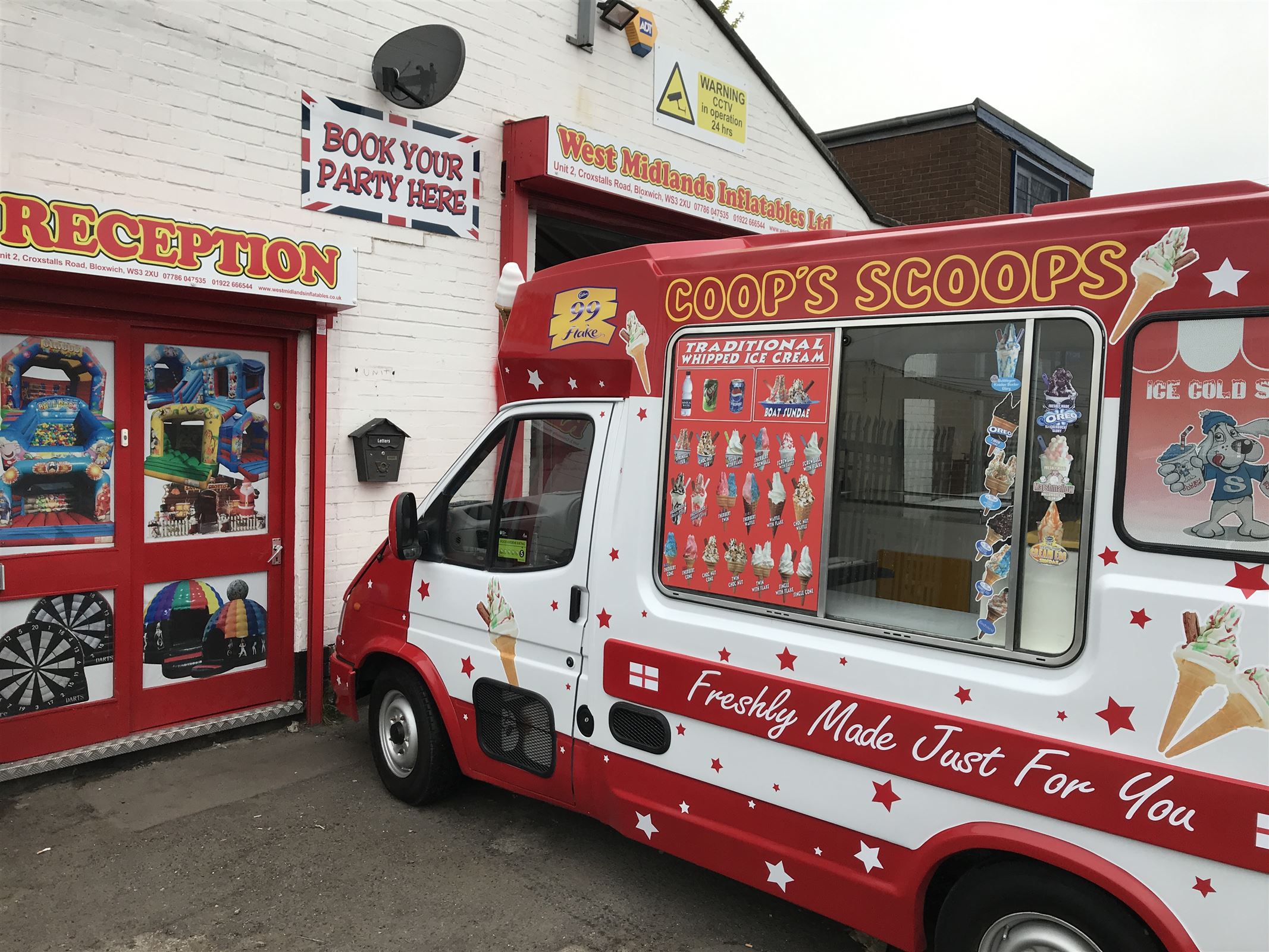 Ice Cream Van - Bouncy Castles in West Midlands, Cannock, Walsall ...