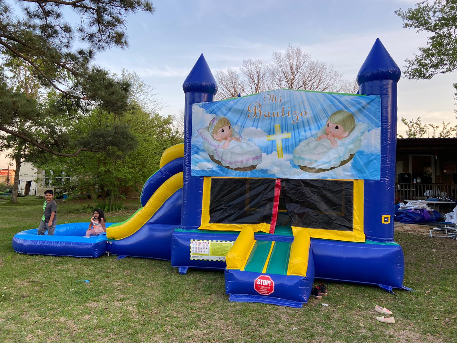 Mi Bautizo Banner for Moonwalks - Inflatable,Tent & Bounce House Hire ...