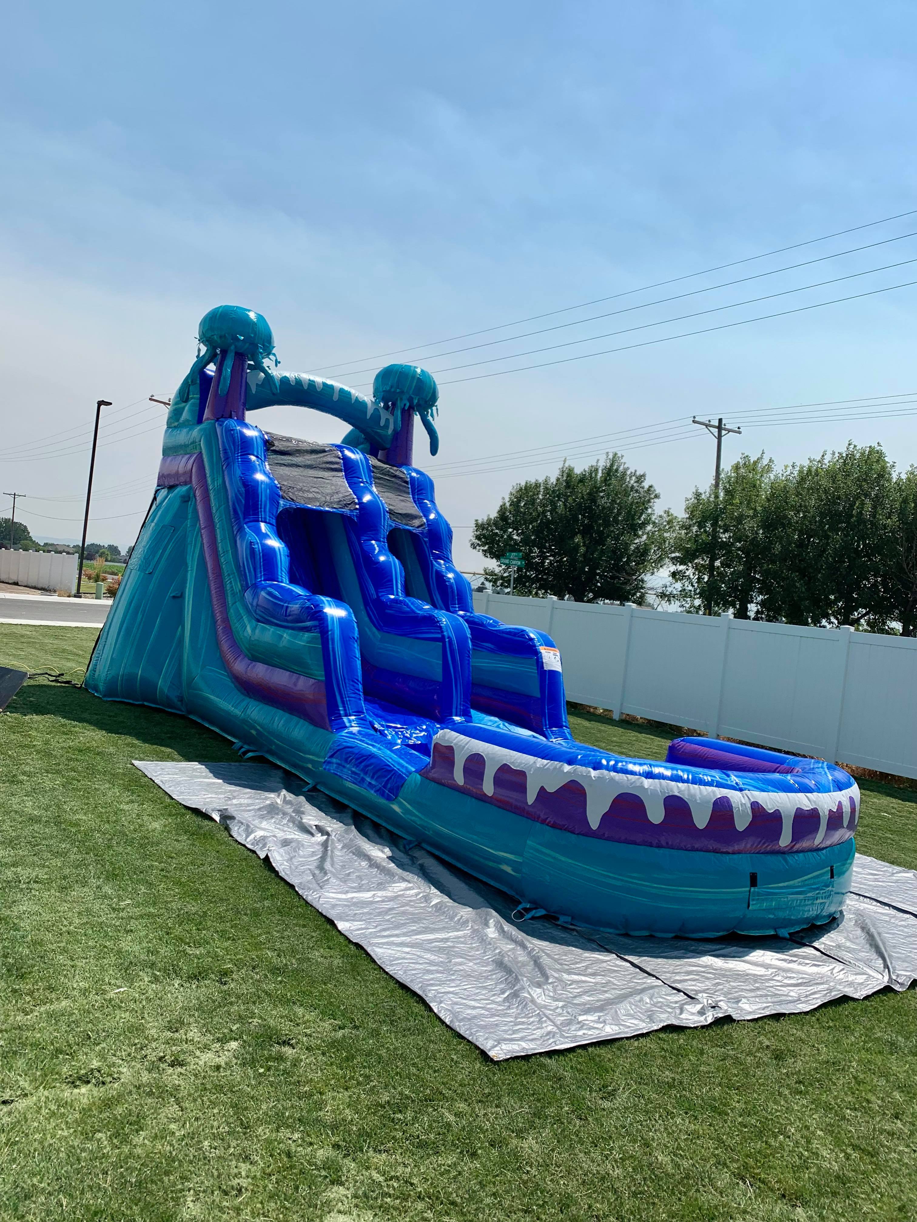 Electric Splash (15ft Single Lane) - Bouncy Castle Hire in Magic Valley ...
