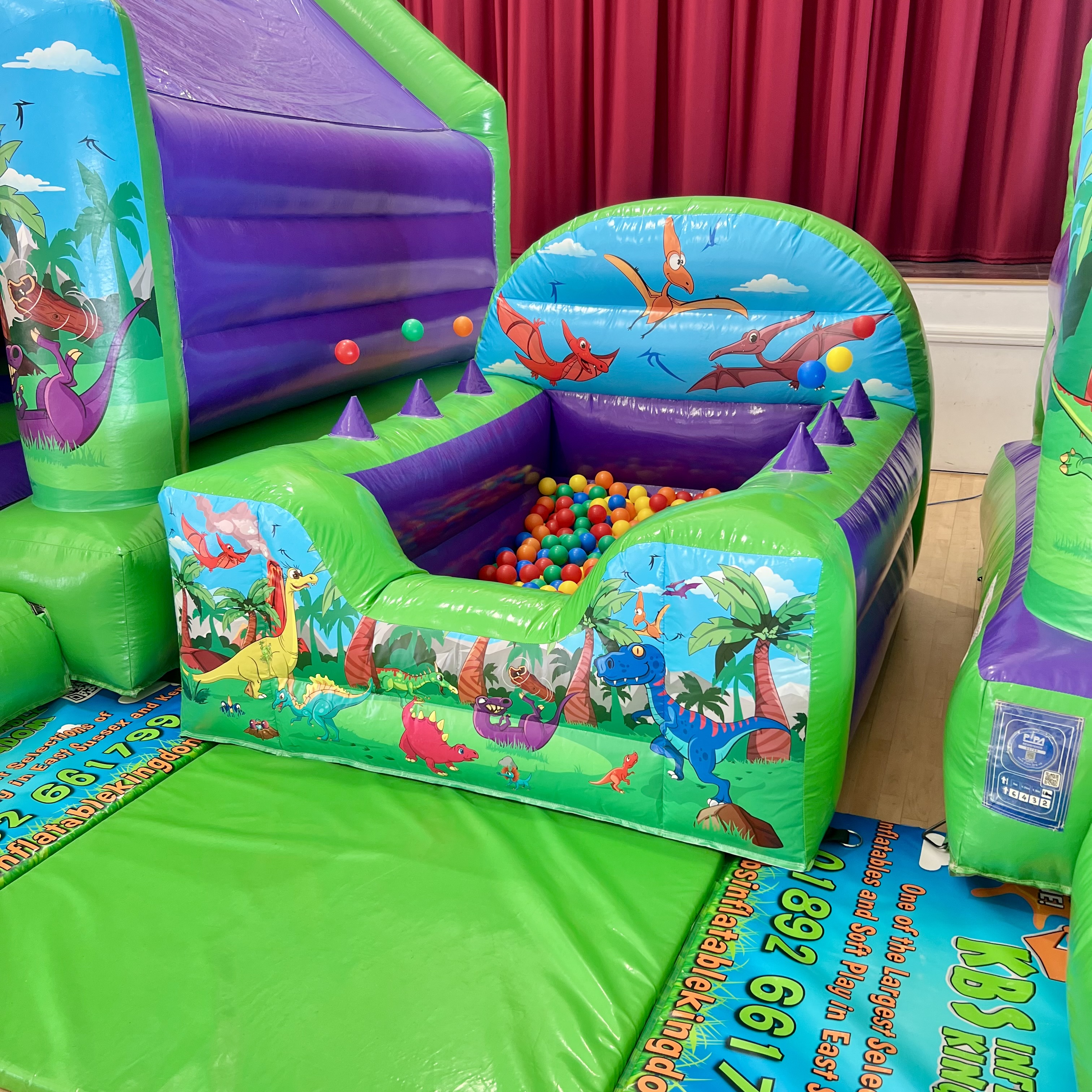 Dinosaur Bouncy Castle + Dinosaur 3D Bounce and Slide + Dinosaur Air Juggler Package - Bouncy ...